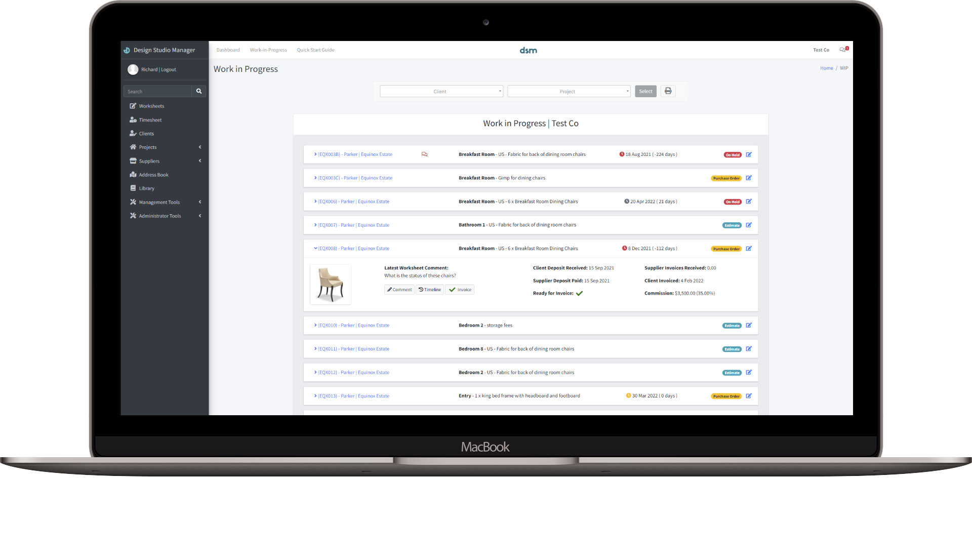 Design Studio Manager