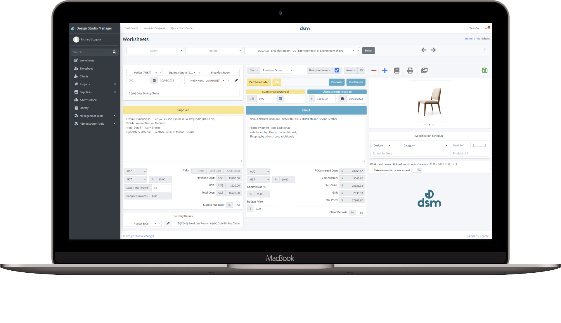 Design Studio Manager